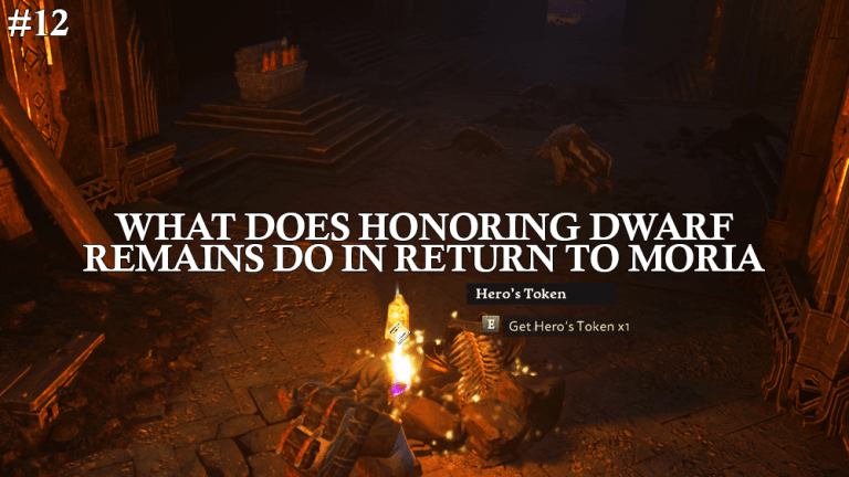 What Does Honoring Dwarf Remains Do in Return to Moria – Survival Game ...