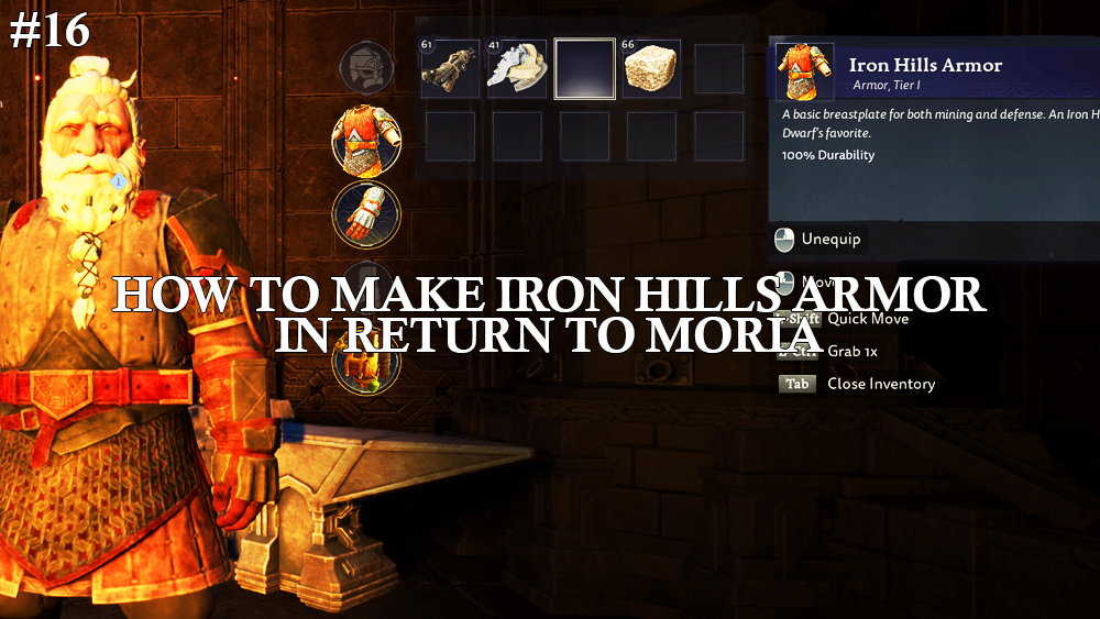 How To Make Iron Hills Armor in Return to Moria – Survival Game Guide