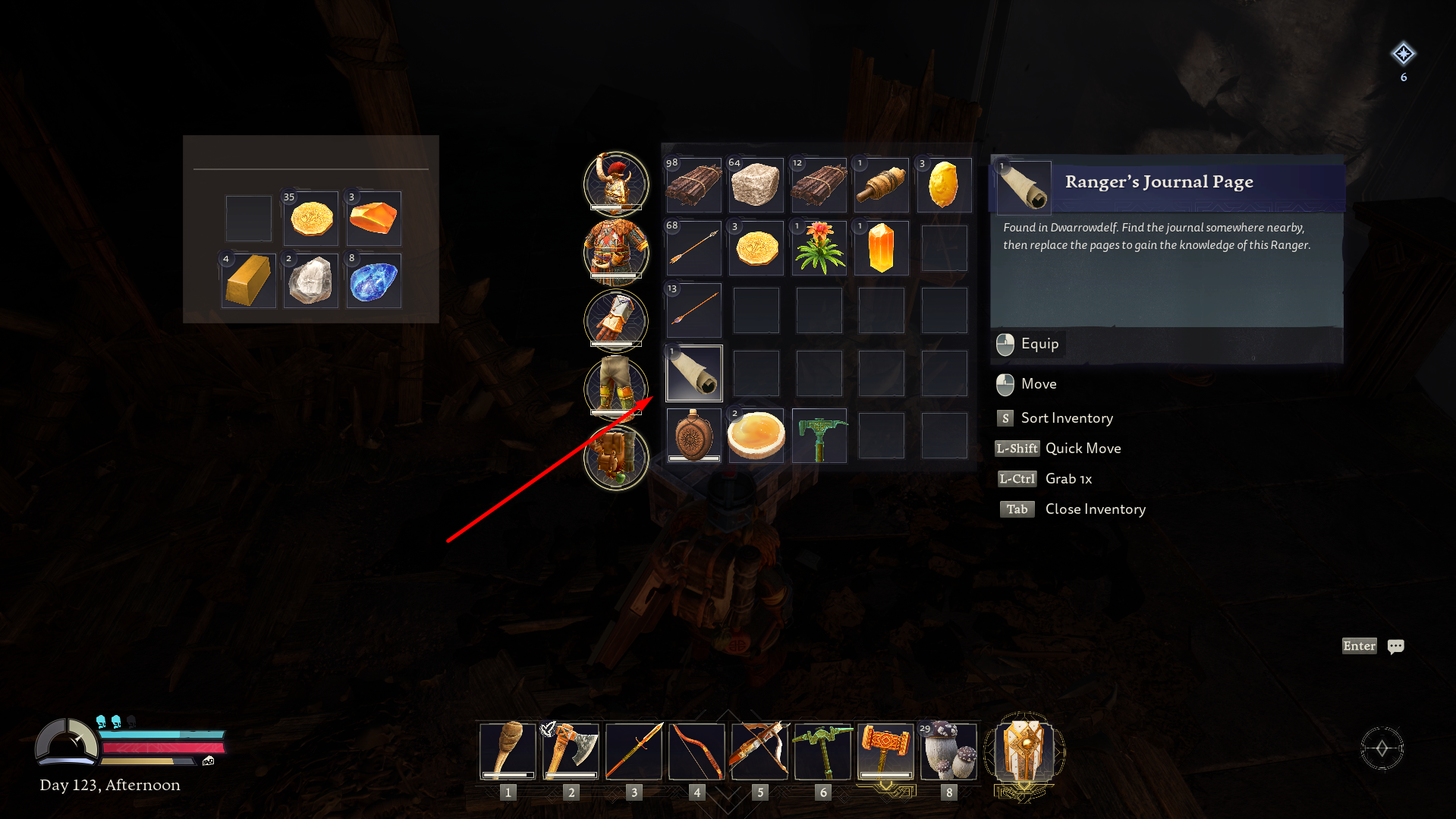 Where To Find the Ranger’s Journal Pages (Dwarrowdelf, City) in Return ...