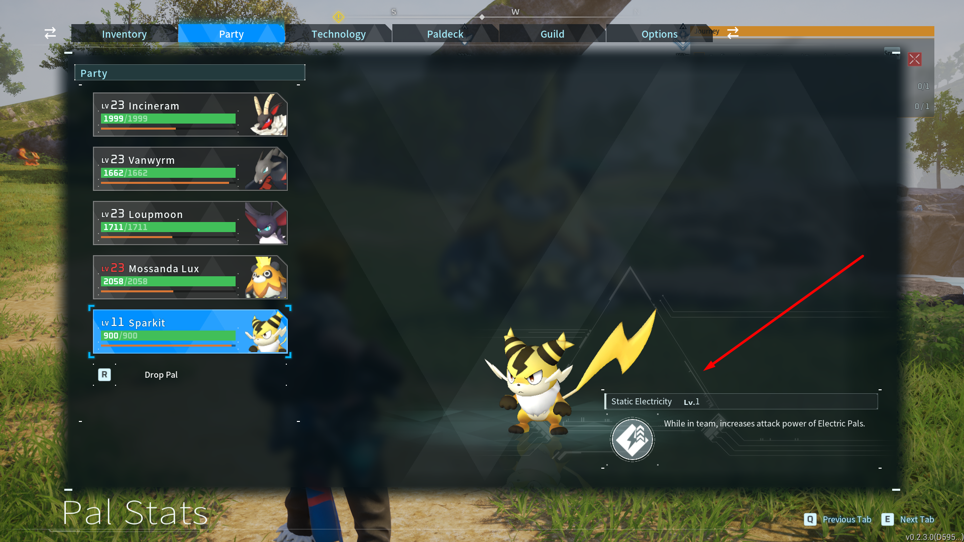 Paldeck Highlight – Sparkit – Survival Game Guide